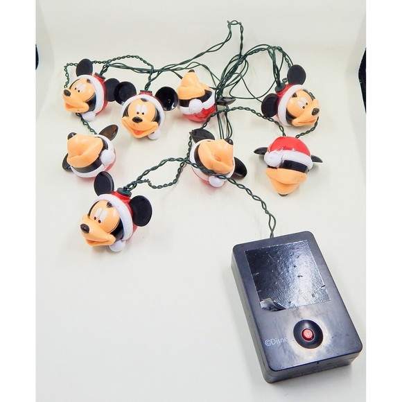 Gemmy | Holiday | Disney Magic Holiday Blinking Mickey Mouse 8 Light ...